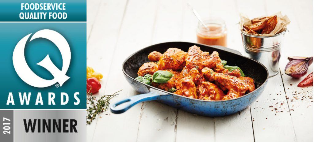 Peri Peri Sauce scoops Q-Awards Foodservice Quality Food Award - Country Range