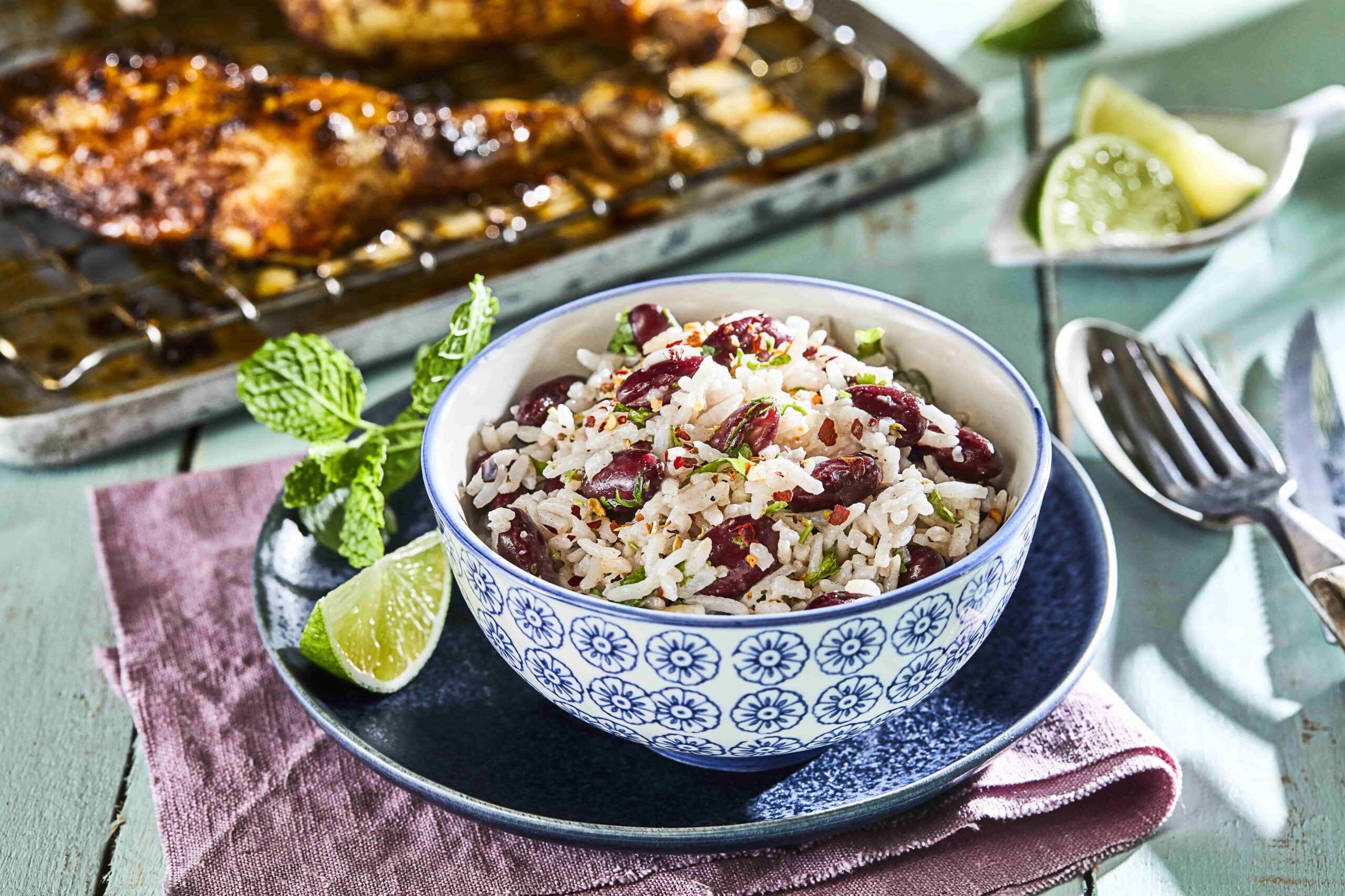 Jerked Chicken, Rice and Peas - Country Range